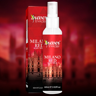 4EVER BODY SPRAY MILANO RED 60ML | Herbal Cosmetics | herbalcosmetics.lk